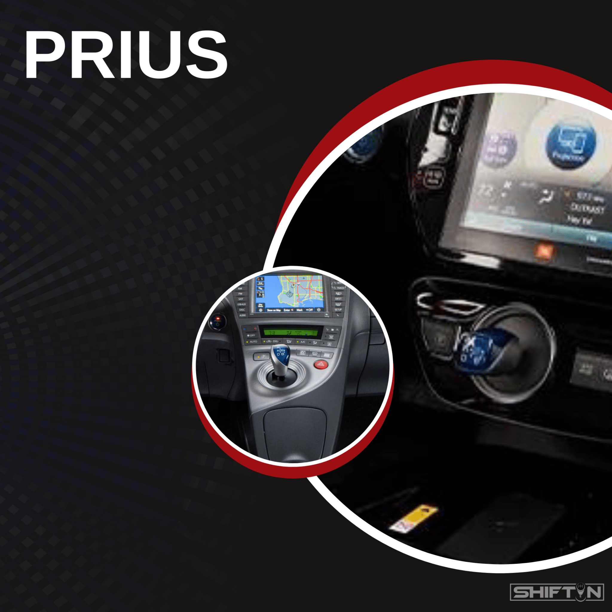 SHIFTIN Modern Style Gear Shift Knobs for Toyota Prius, Prime, Auris ...